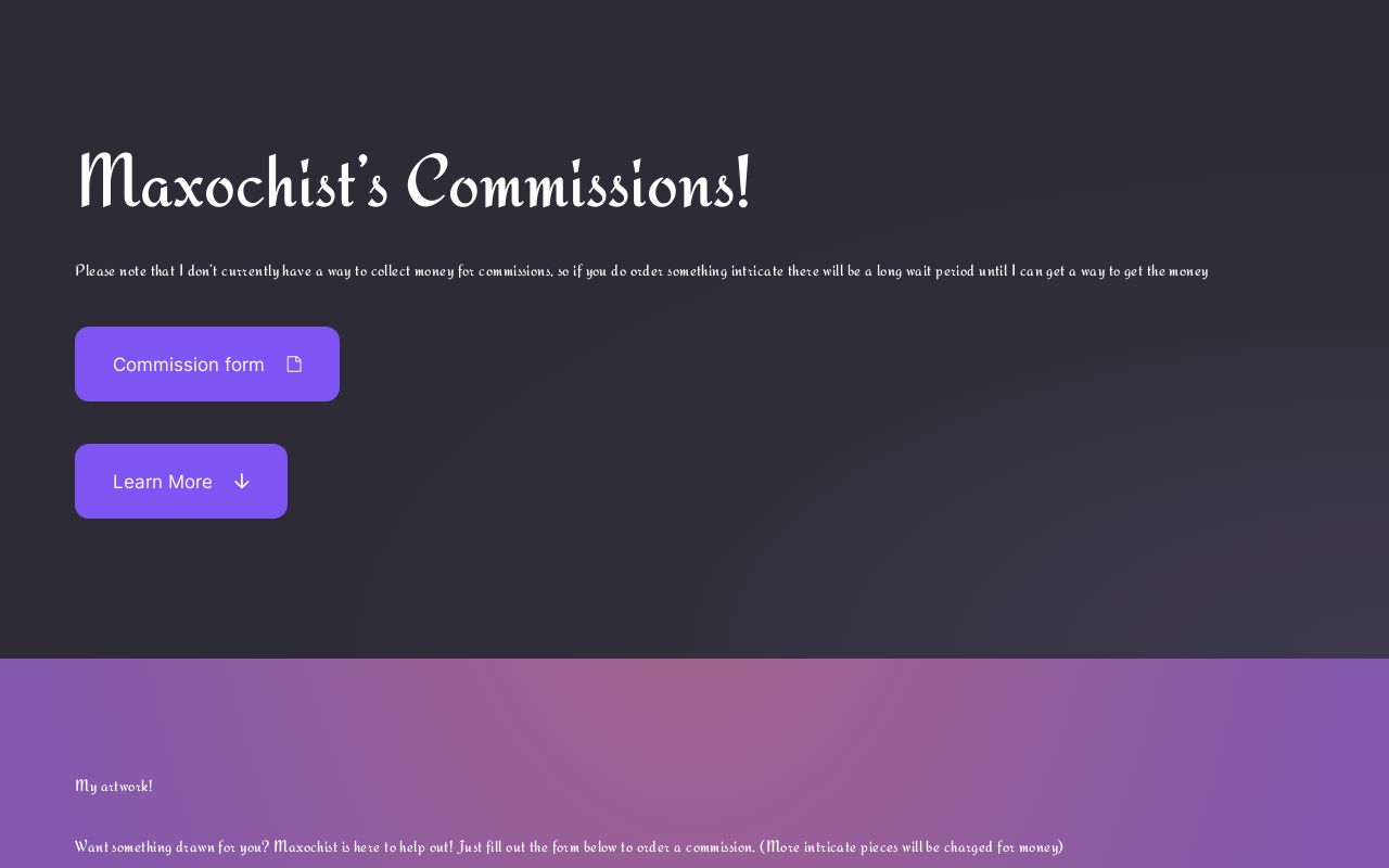 Maxochist’s Commissions
